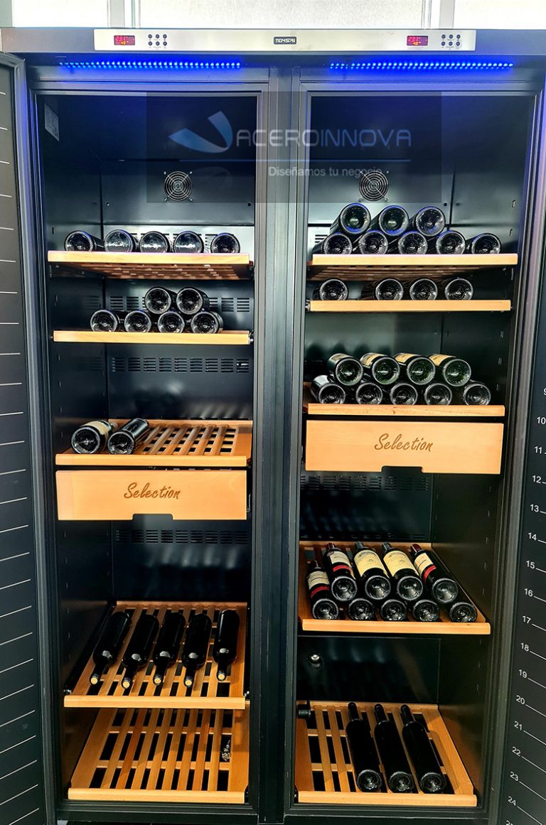 FABRICACIÓN INSTALACIÓN MONTAJE DE VINOTECAS BOTELLEROS CAVAS DE MADURACIÓN DE VINOS ...